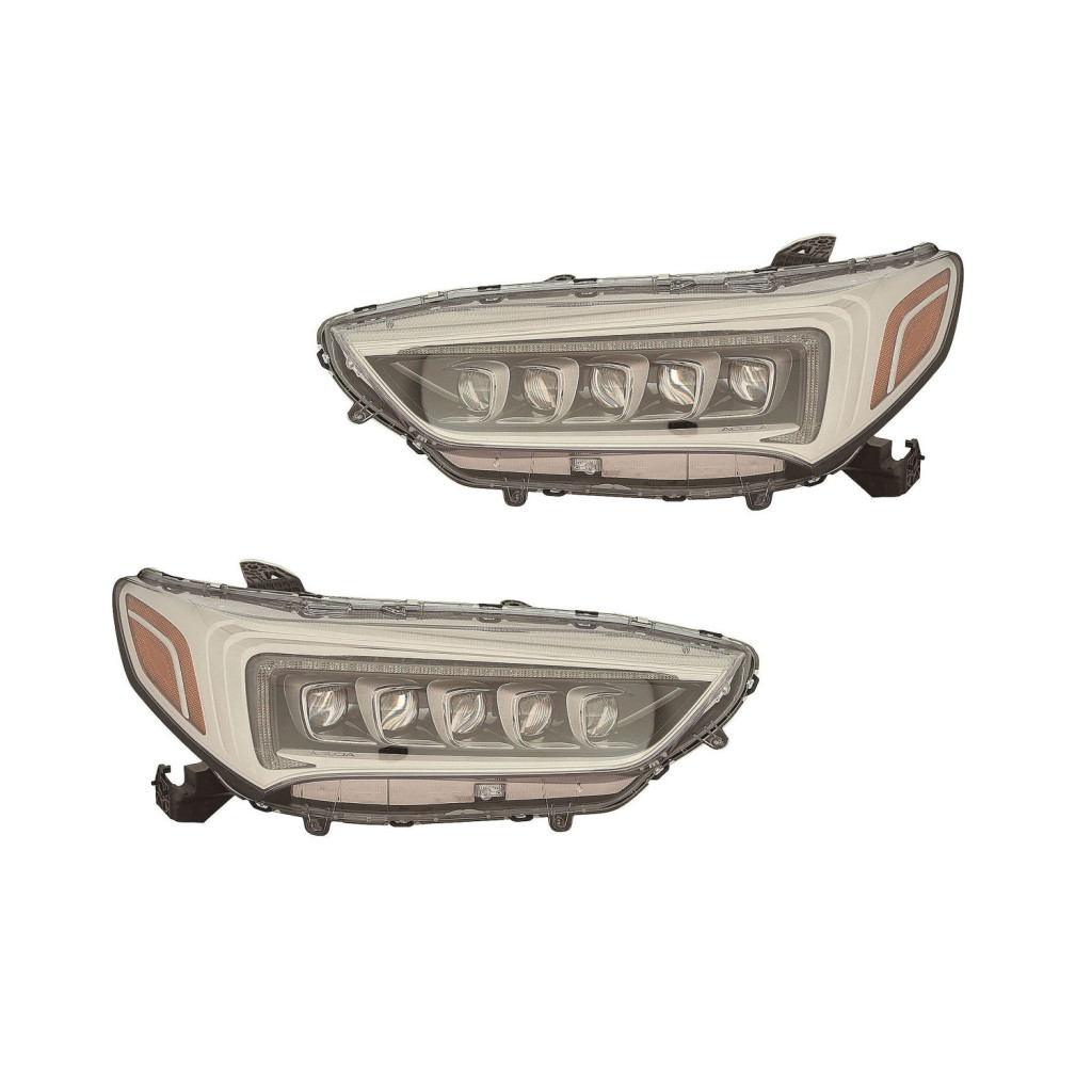 KarParts360 For Acura TLX 2018 2019 2020 Headlight Driver And Passenger ...