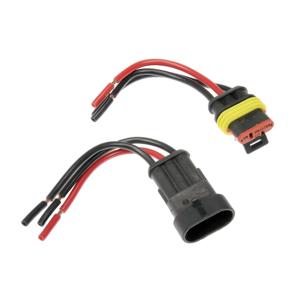 KarParts360 Electrical Pigtail | Pair | 3-Wires | Metal Terminal ...