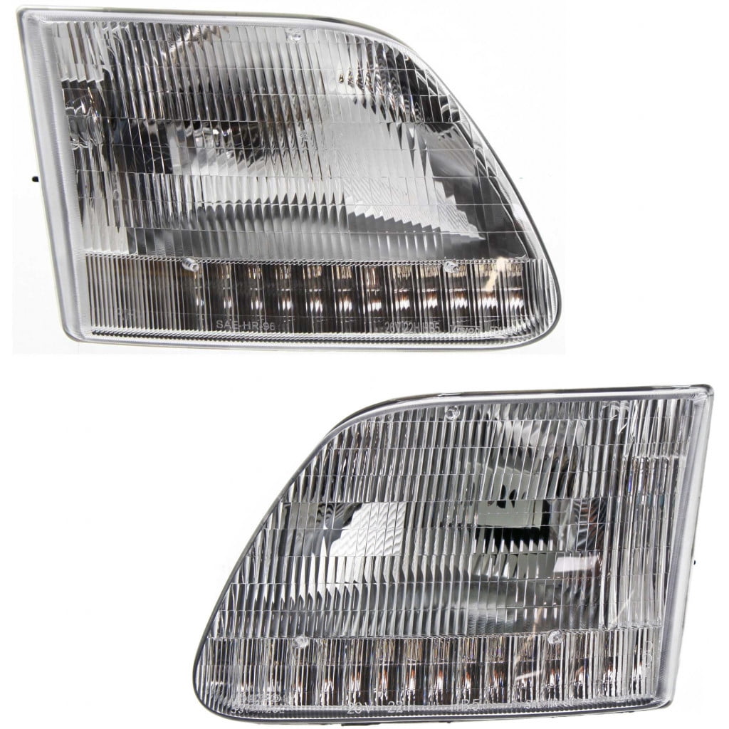 KarParts360 For 2001 2002 2003 Ford F-150 Headlight Assembly Pair ...