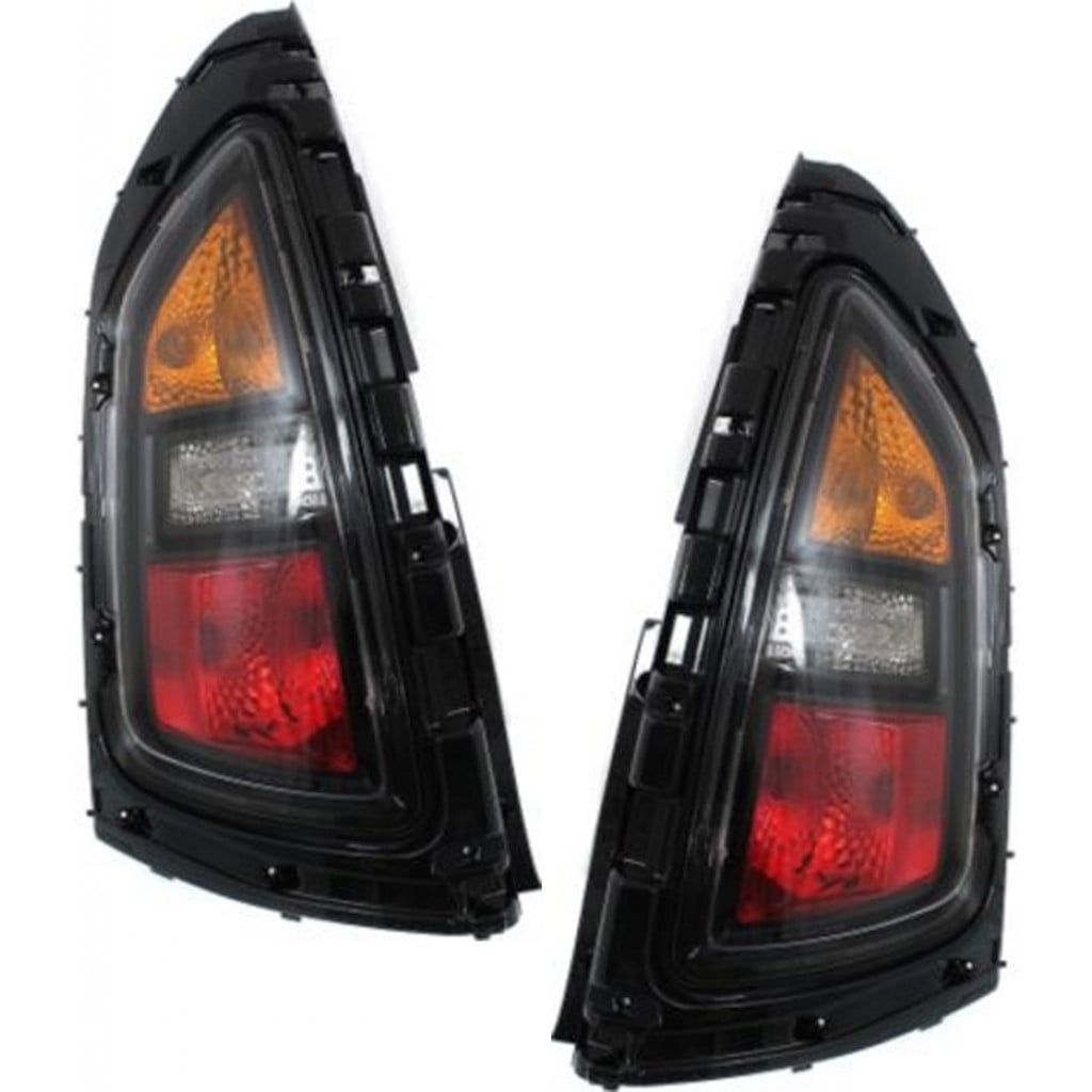 KarParts360 For 2010 2011 Kia Soul Tail Light Assembly Pair Driver and ...