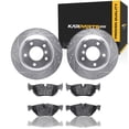 KarParts360 For BMW 335is/320i 2011 2012 2013 Rotor Set | Silver ...