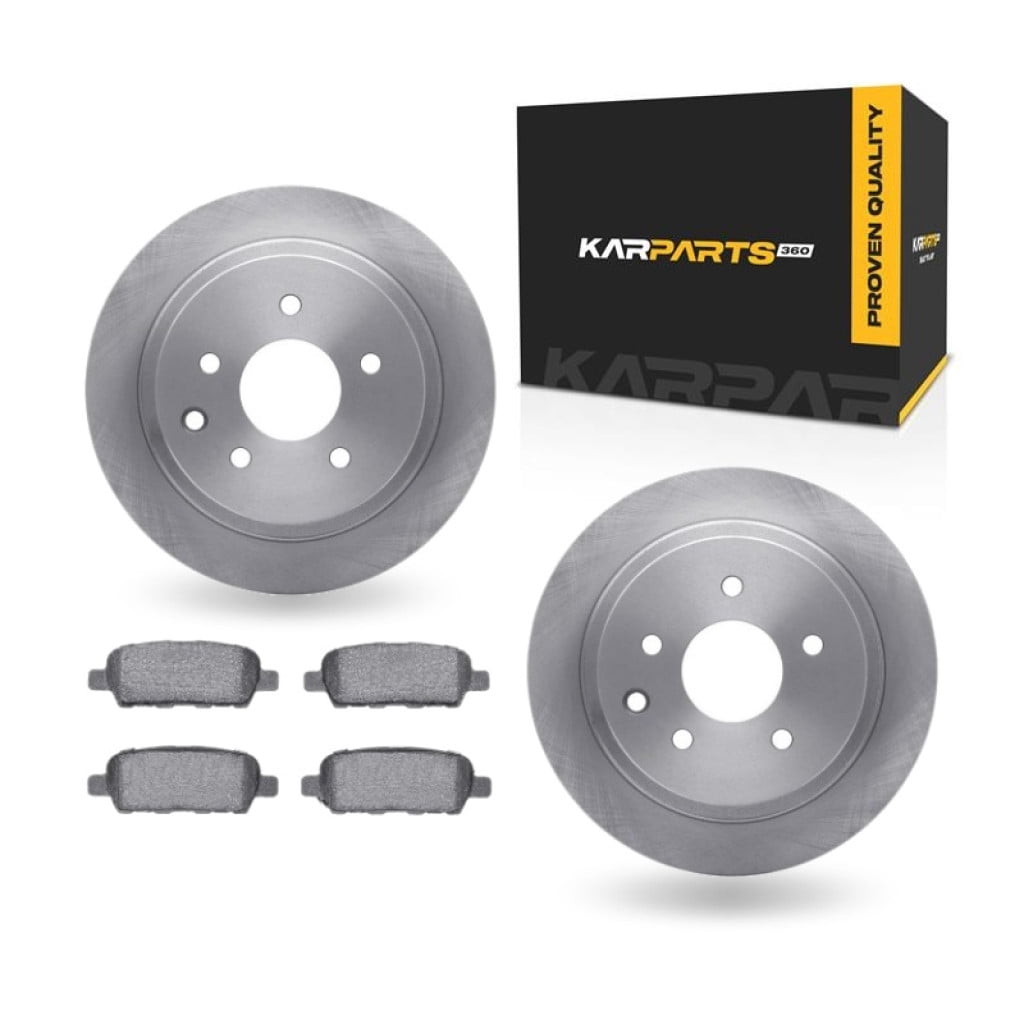 KarParts360 For Nissan Sentra 2007-2019 Brake Rotor Set Rear | Cast ...