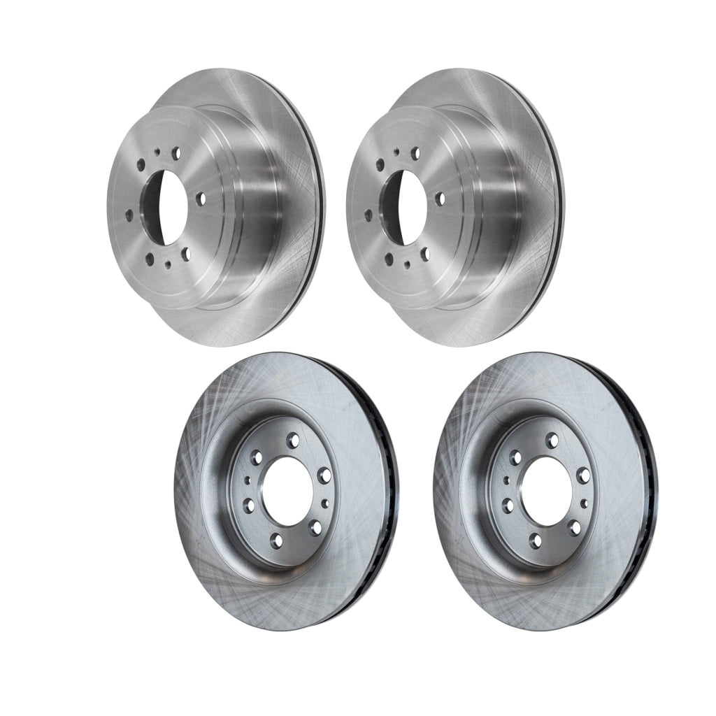 KarParts360 For Ford F-150 2010 2011 Brake Discs | Front And Rear | Cast Iron | Natural Disc ...