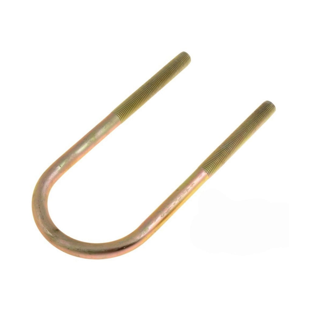 KarParts360 Threaded U-Bolt | Steel | Yellow Zinc | Round U-Bolt | Fine ...