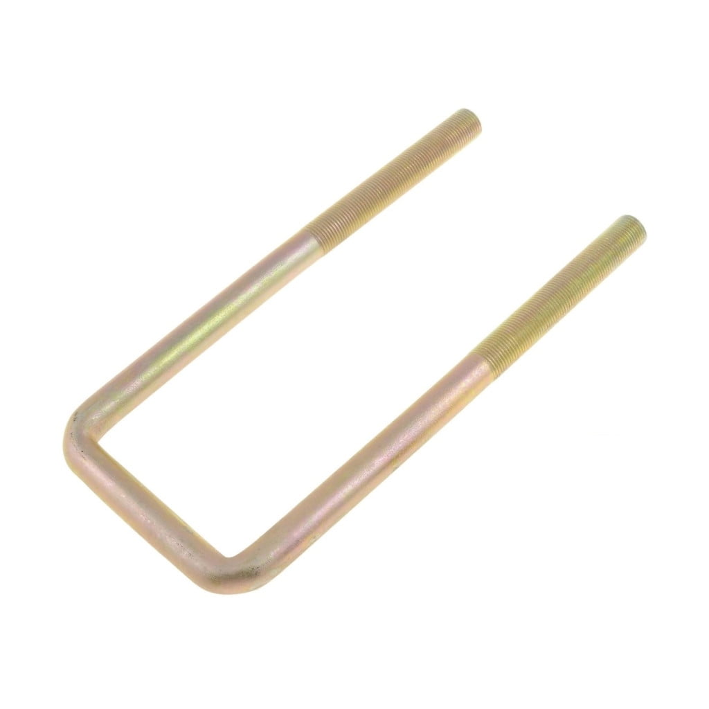 KarParts360 Threaded U-Bolt | Steel | Yellow Zinc | Square U-Bolt ...