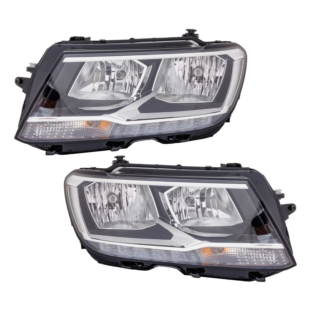 KarParts360 For Volkswagen Tiguan 2018 2019 2020 2021 Headlight Assembly Driver And Passenger ...