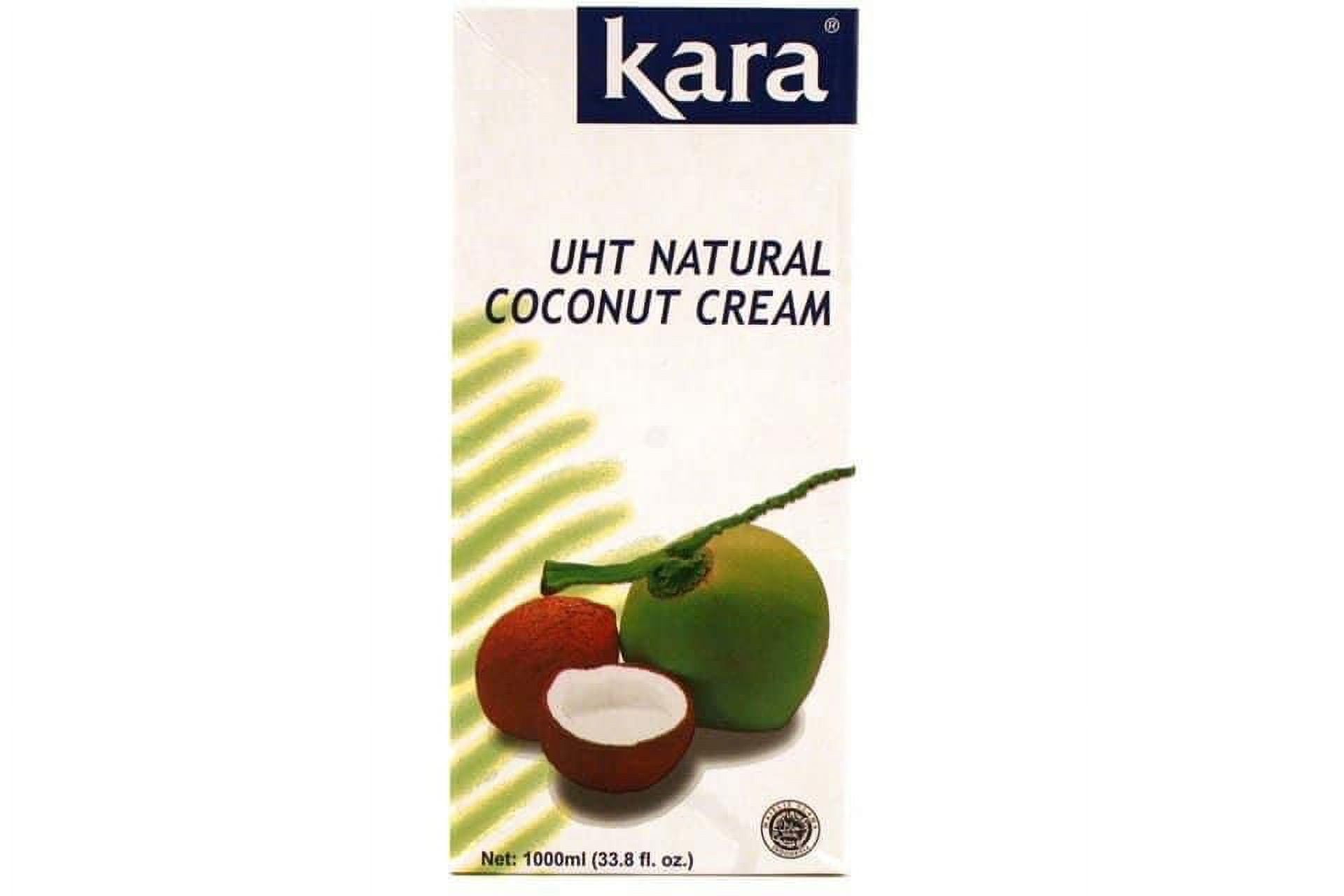Kara UHT Natural Coconut Cream 33.8fl oz (1000ml) - (Pack of 4 ...