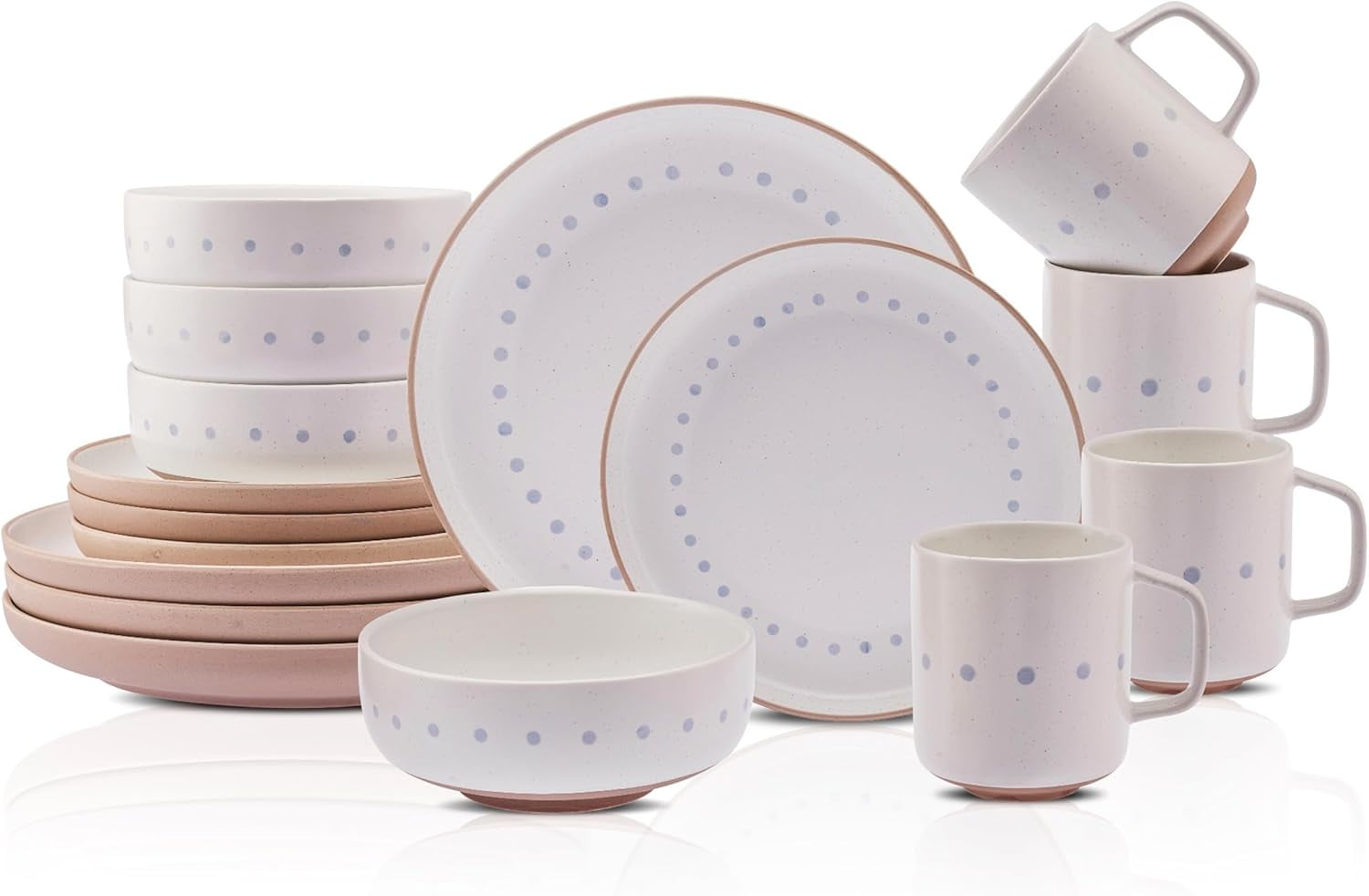Karaca Haag Glaze Stoneware Dinnerware Set (16-Piece) - Kitchen ...