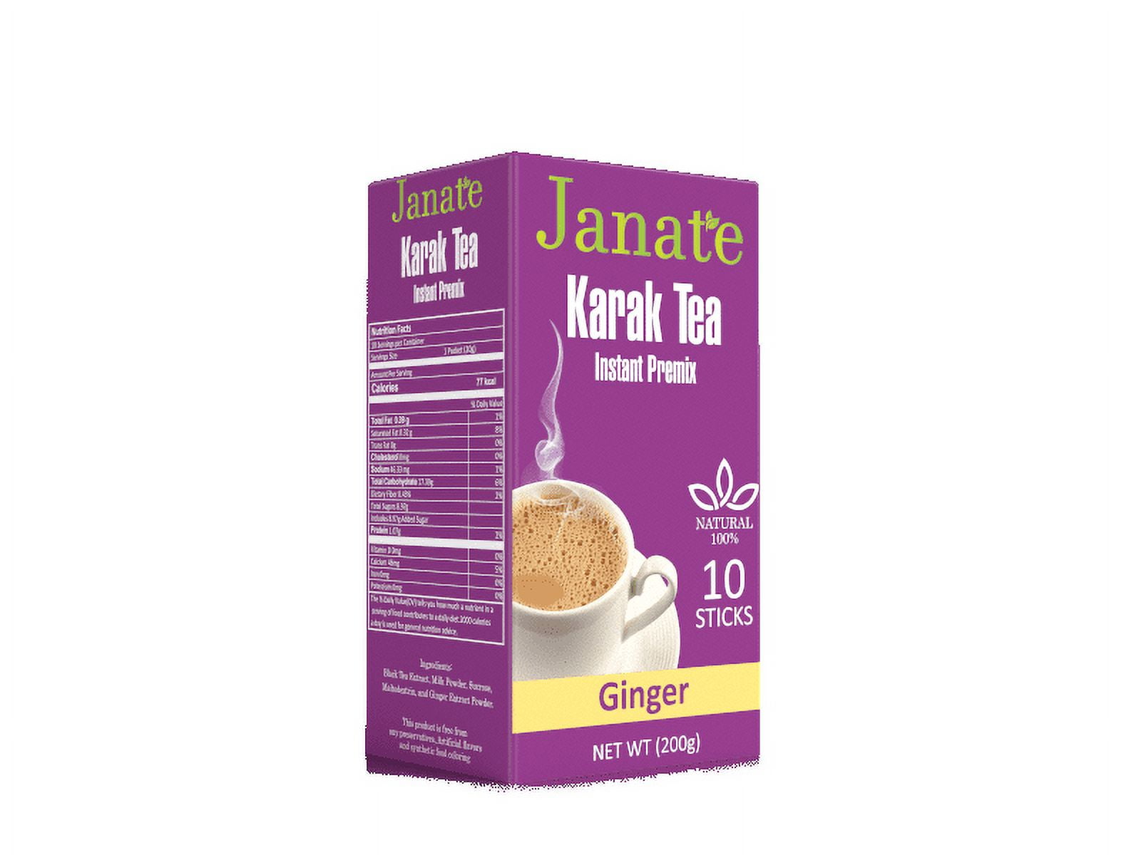 Karak Tea Instant Premixed 100% Natural - Ginger - Chai Latte - Walmart.com