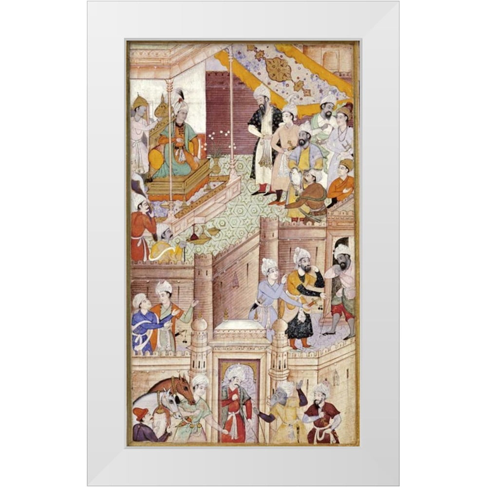 Karan, Khem 16x24 White Modern Wood Framed Museum Art Print Titled - Illustration To The ...