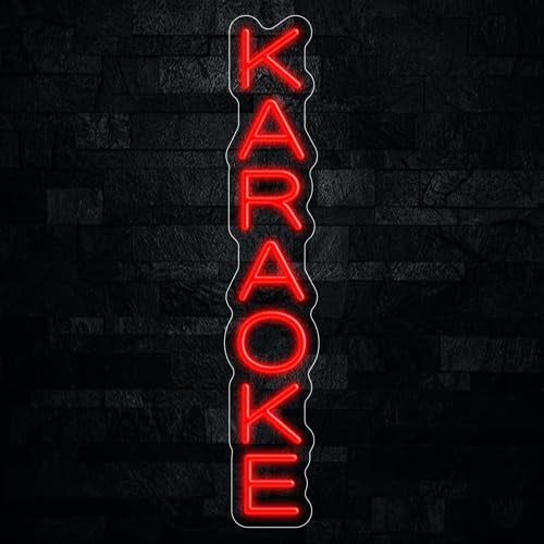 Karaoke LED Neon Sign 5"L x 27"H #32428 - Walmart.com