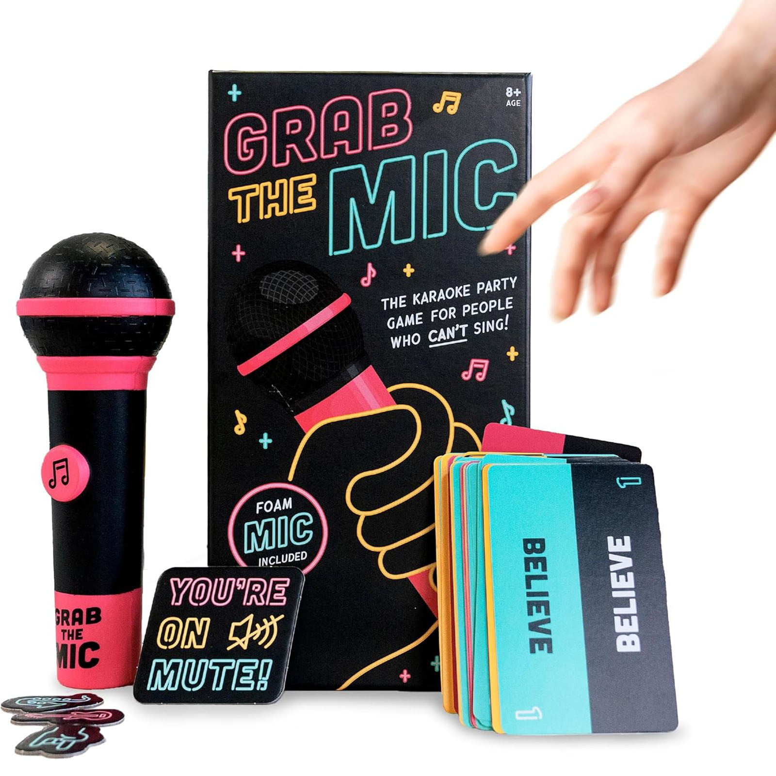 Karaoke Lyric Cardsthe Mic Party Game 8+, 210 Players Board Game For ...