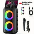 Karaoke Machine with 1 Wireless Microphone, 1 Wired Microphone, Adult ...