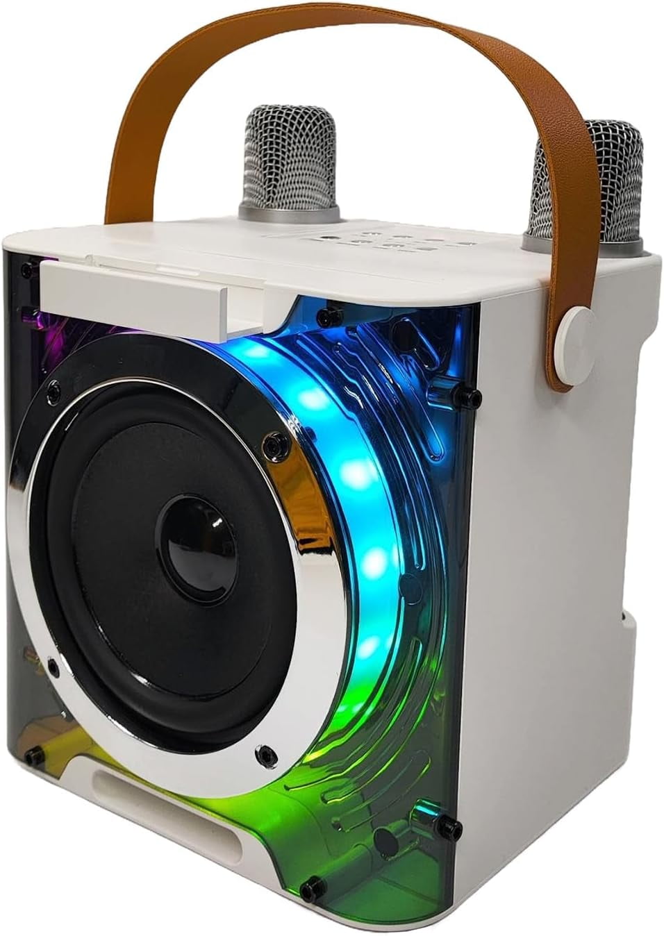 Karaoke Machine with 2 Microphones BT Microphone and Speaker KTV Set ...