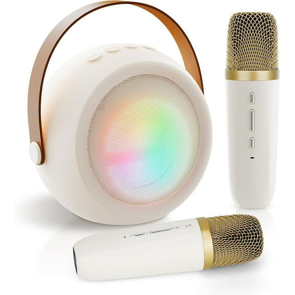 Girls Birthday Karaoke Machine for Girls, Bluetooth Microphone Toy with ...