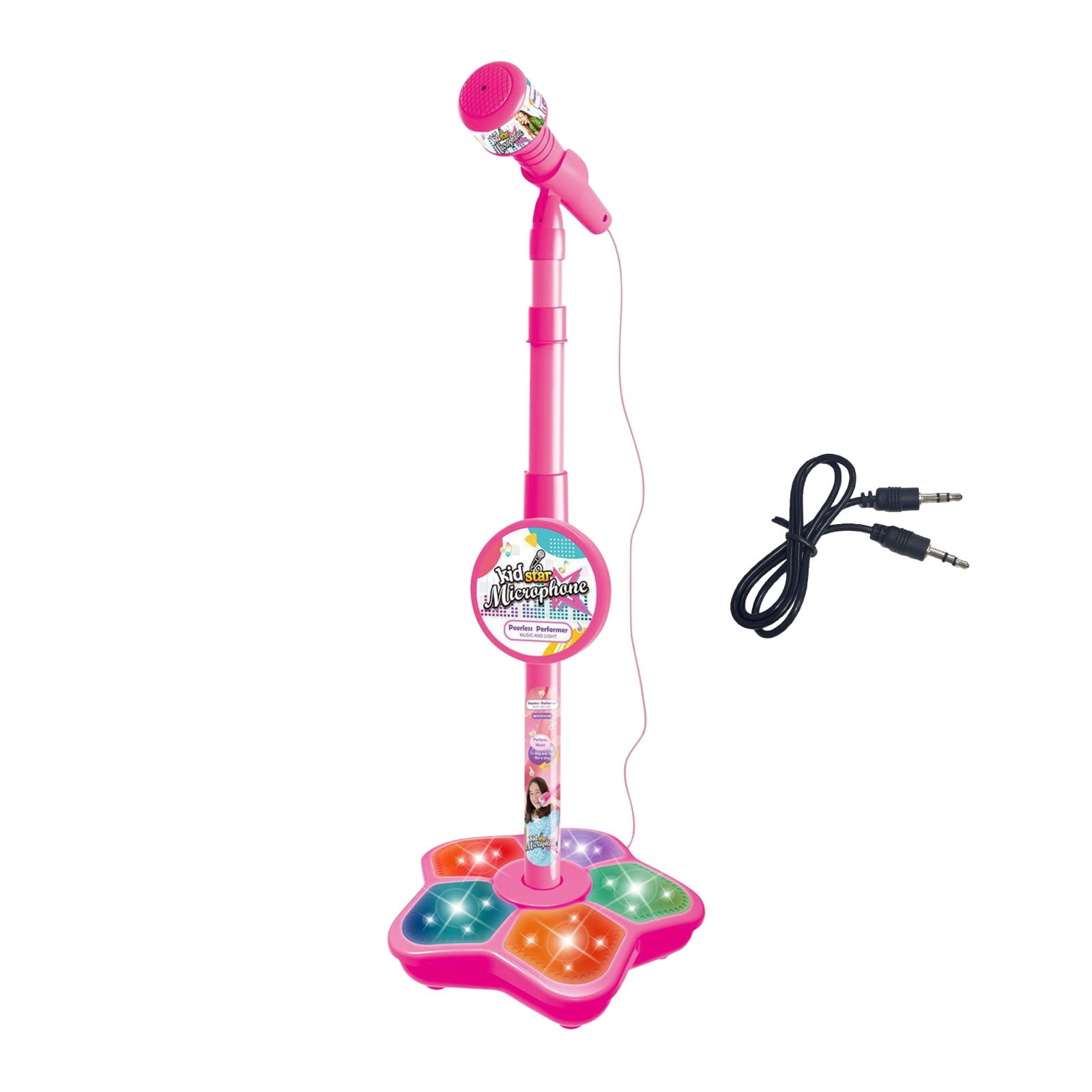 Karaoke Machine for Kids with Microphones & Adjustable Stand,Kids ...