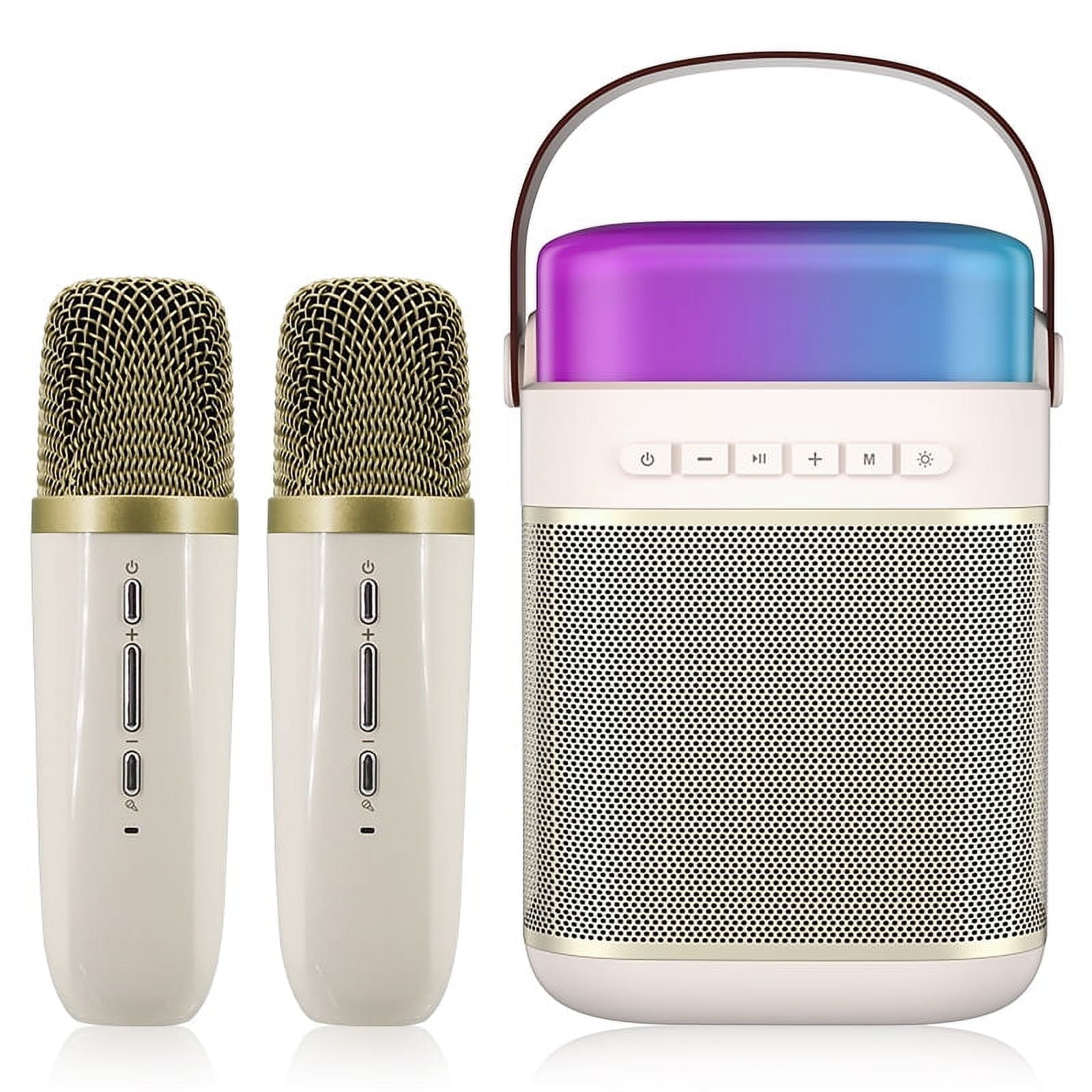Karaoke Machine, Mini Portable Bluetooth Karaoke Singing Speaker for ...