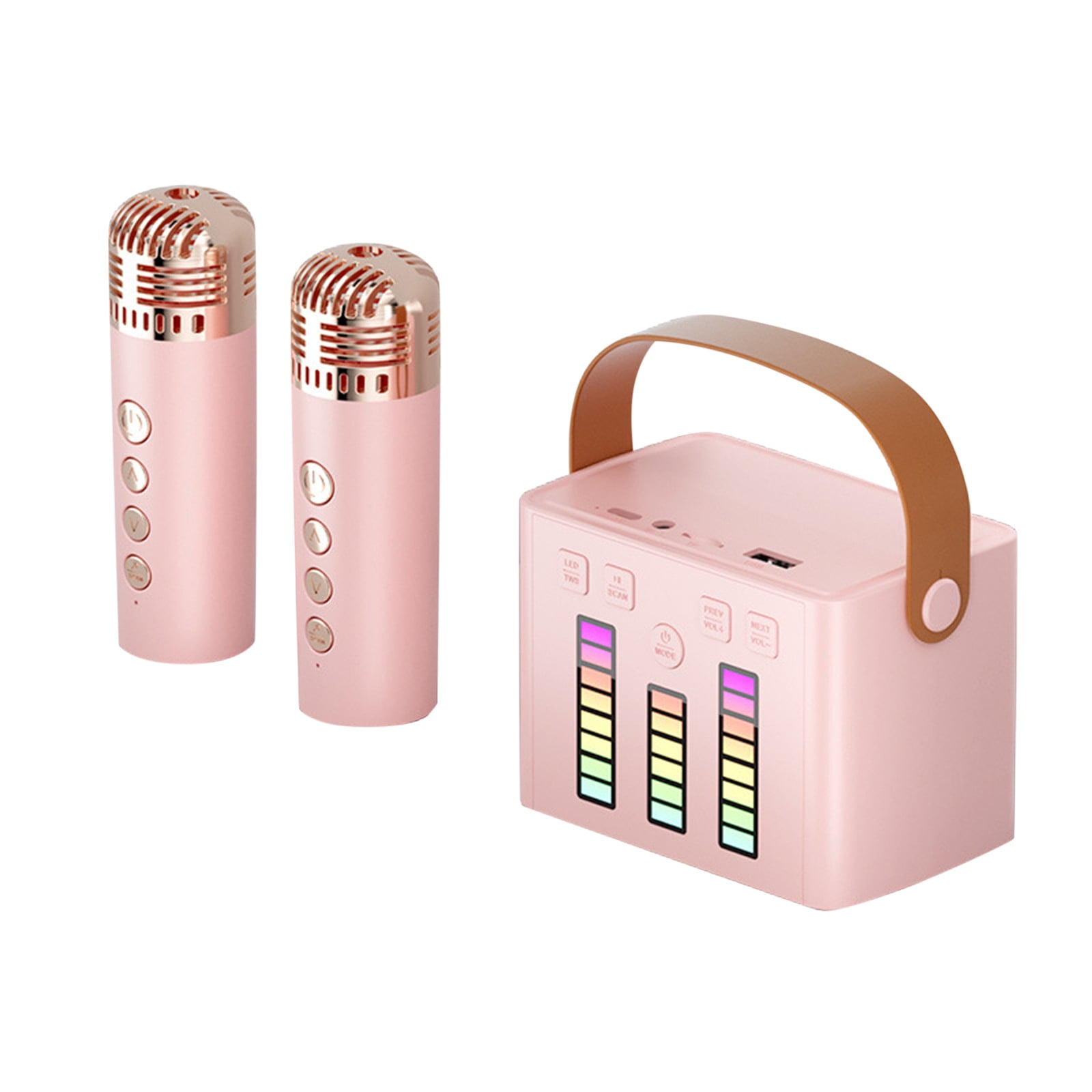 Karaoke Machine Portable Speaker With Wireless Mic Blue Tooth 5.3 ...