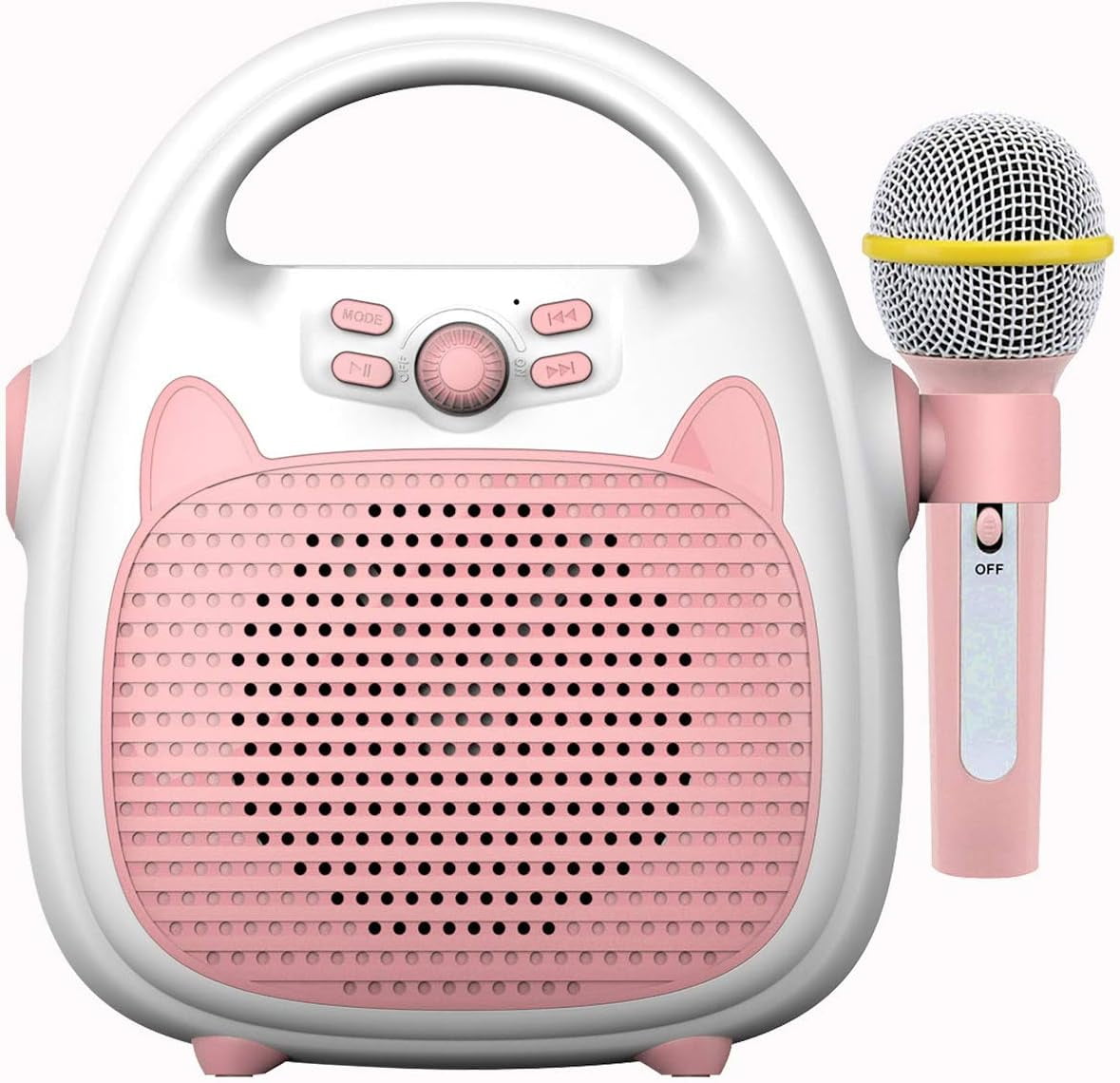 Karaoke Machine Rechargeable Portable Karaoke Speaker with Microphone ...