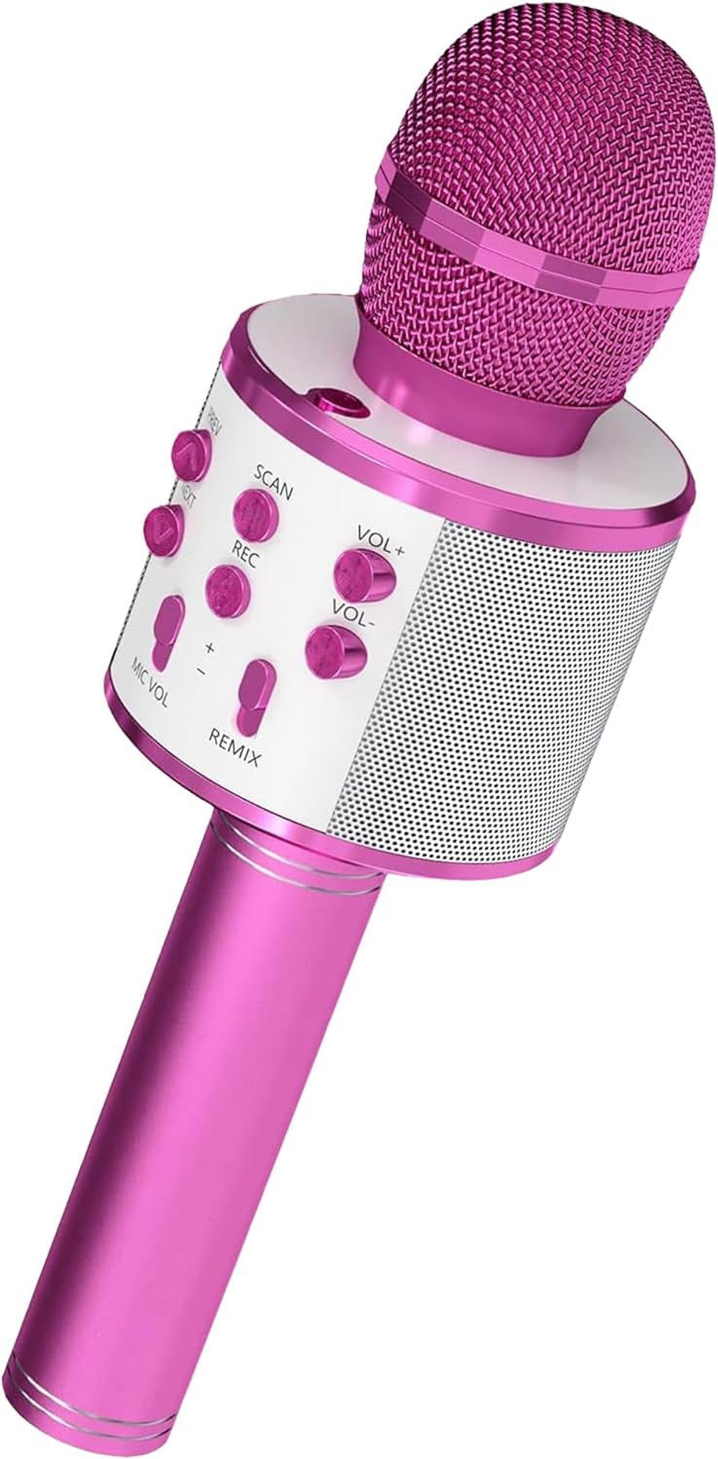 Karaoke Microphone Bluetooth Mic Portable Handheld Wireless Singing ...