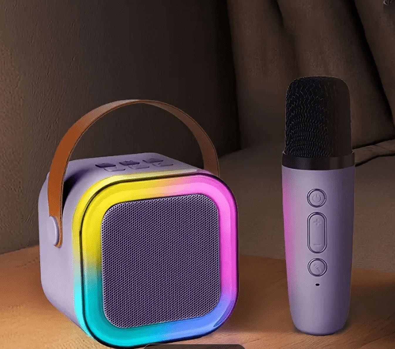 Karaoke Party Machine with Dual Wireless Mics - 5W Powerful Sound ...