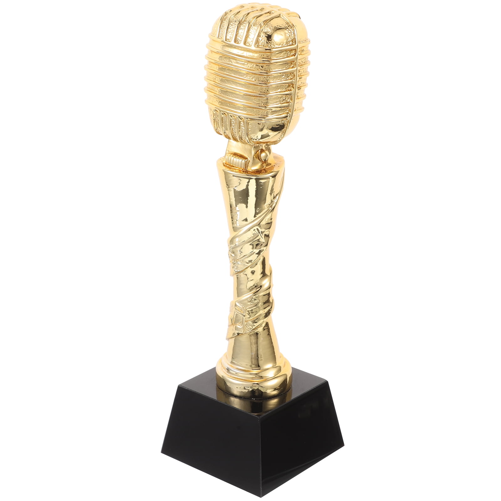 Karaoke Party Trophy Prop Music Achievement Resin Trophy Microphone ...