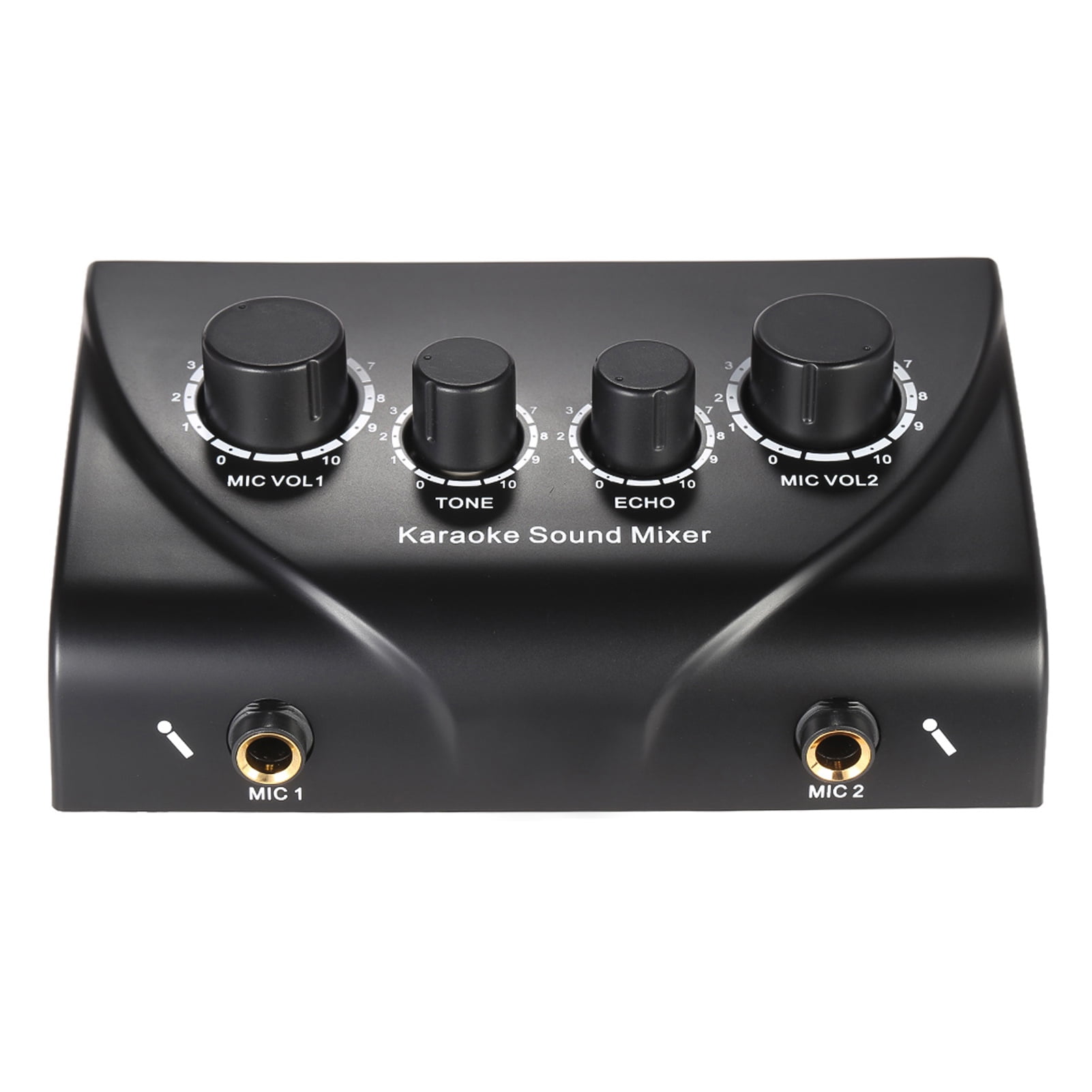 Karaoke Sound Mixer Dual Mic Inputs With Cable - Walmart.com