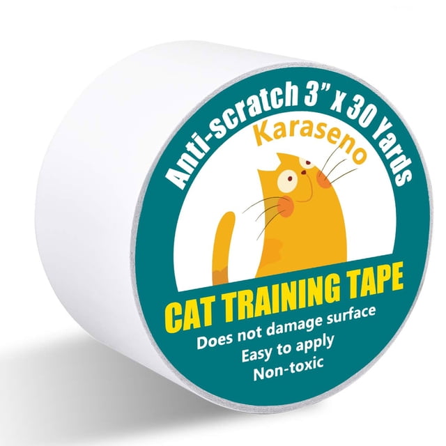 Karaseno Anti Cat Scratch Tape, 3 inches x 30 Yards Cat Training Tape ...