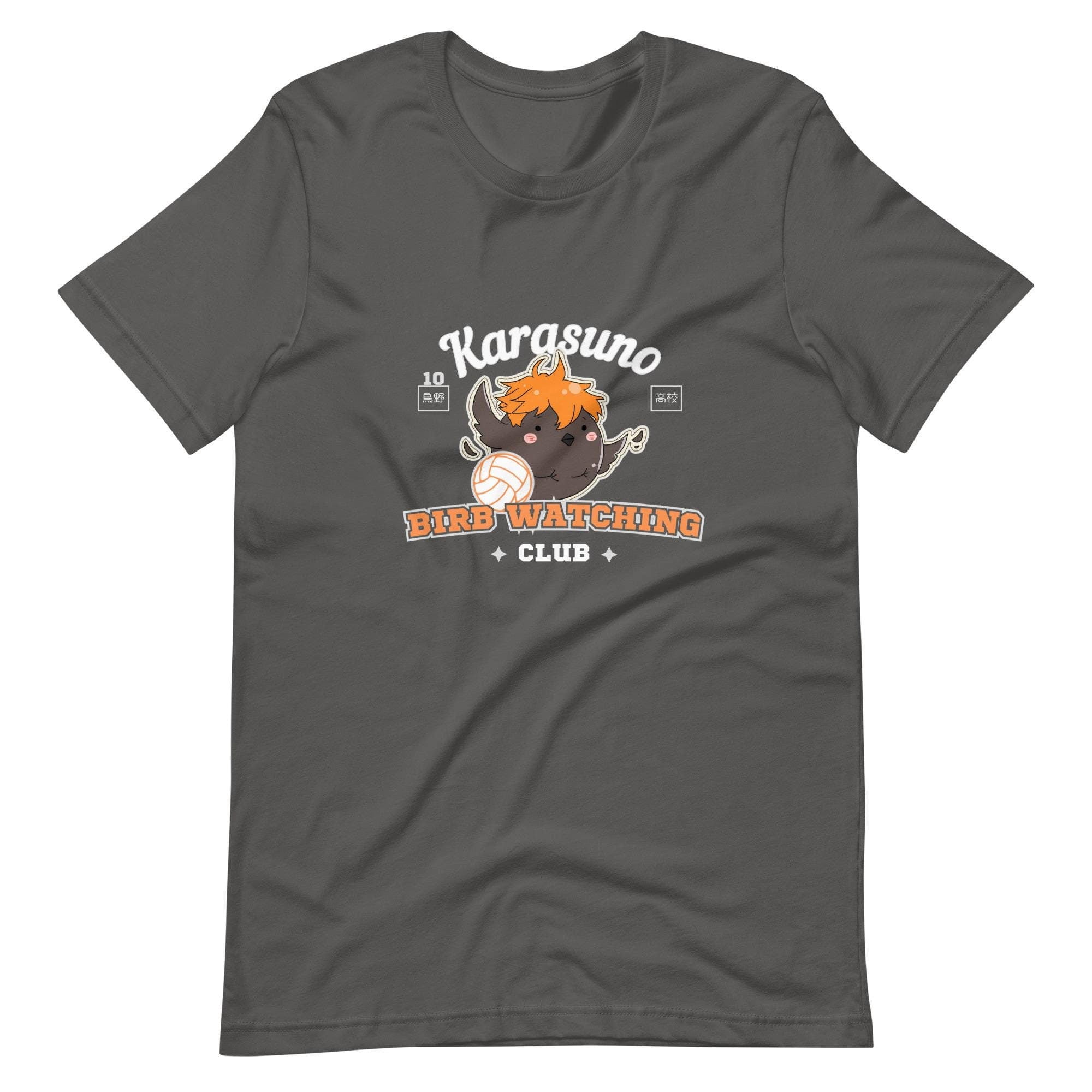 Karasuno Birb Watching Club T-shirt haikyuu Shirt HQ anime T-shirt ...