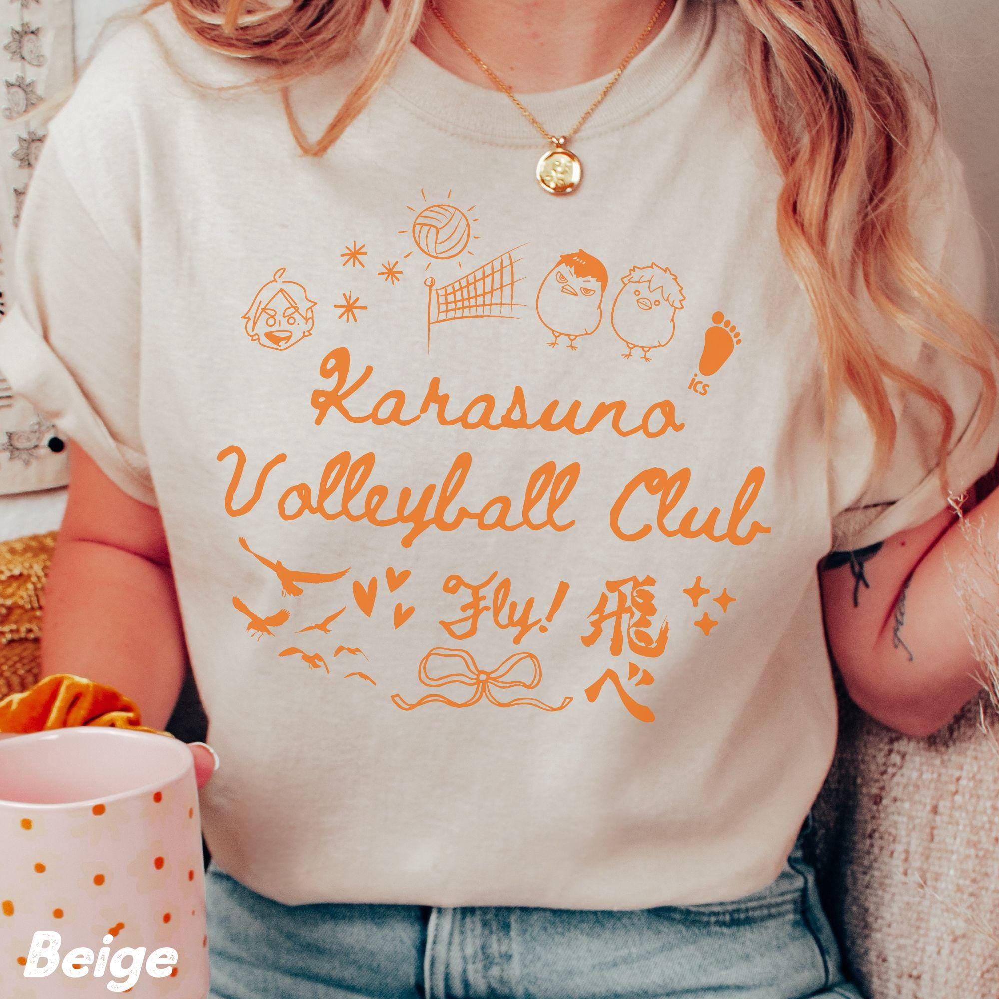 Karasuno Volleyball Club T-Shirt Unisex,Cute Haikyu!! Girly Era Shirt ...