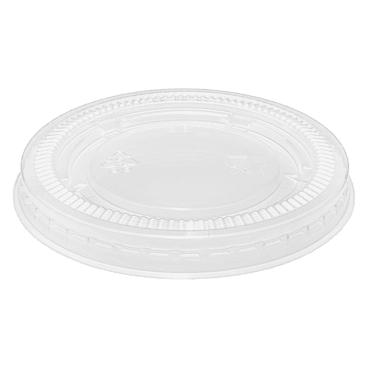 Karat Mini Disposable Clear PP Plastic Portion Cup Lids, 1.5 & 2oz ...