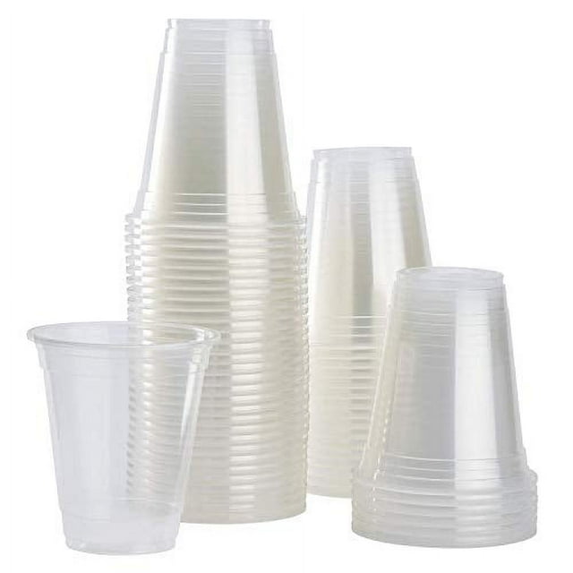Karat [1000 Pack - 24oz] Clear Plastic Cups, U-Rim PP Cups for Sealing ...