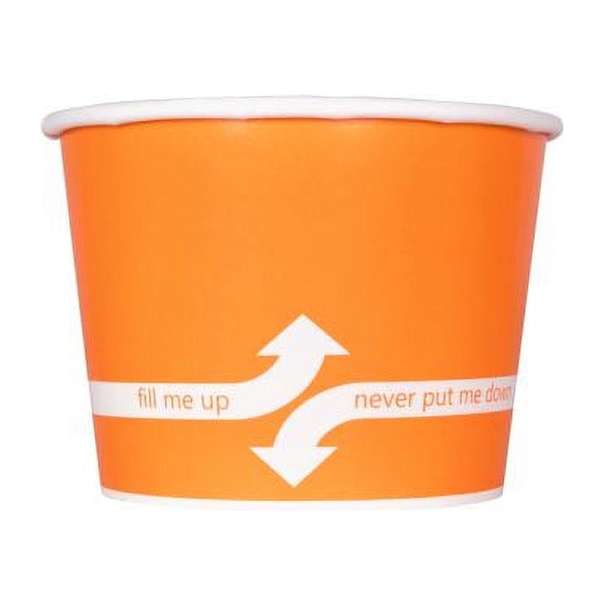 Karat 12oz Orange Food Containers, 100mm, 1,000pcs, Hot or Cold Use ...
