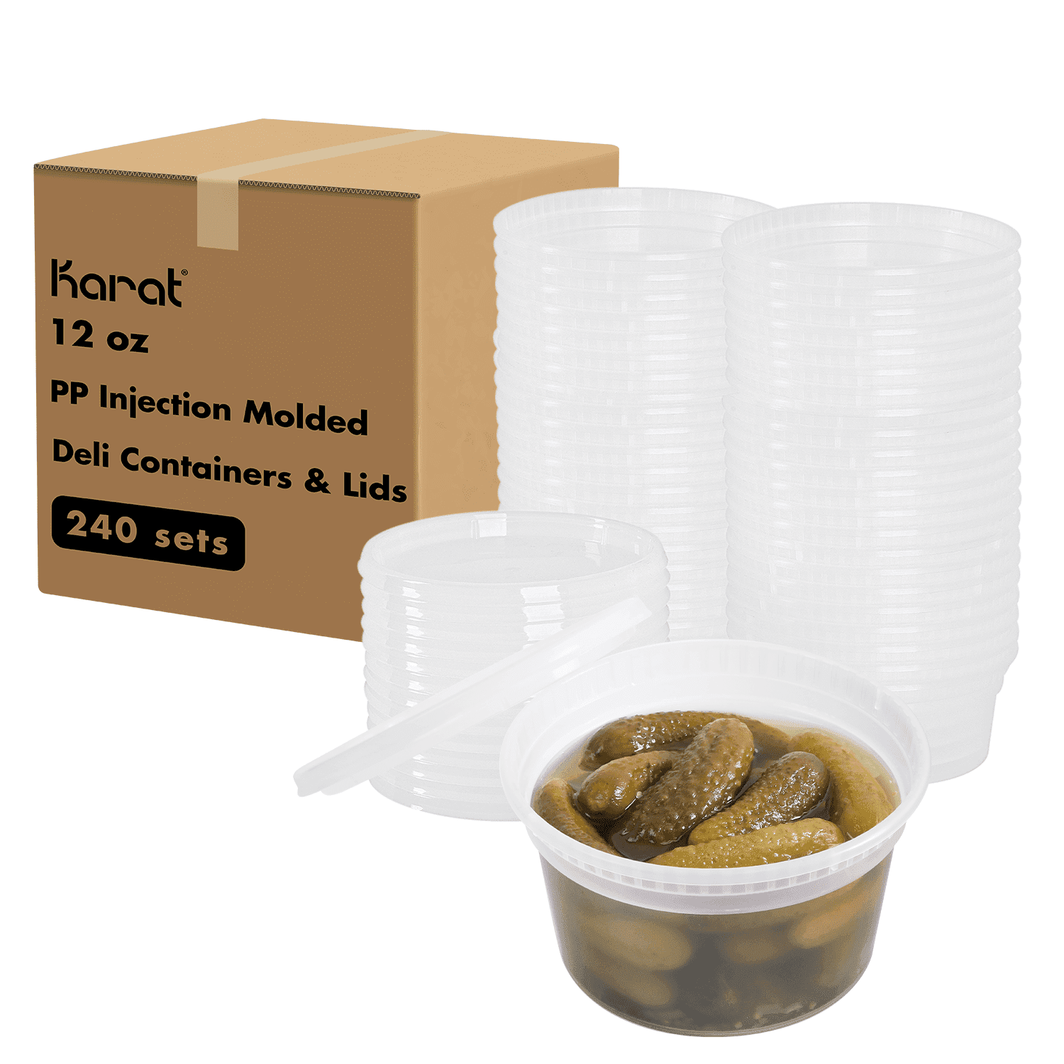 12 Oz Plastic Containers Lids