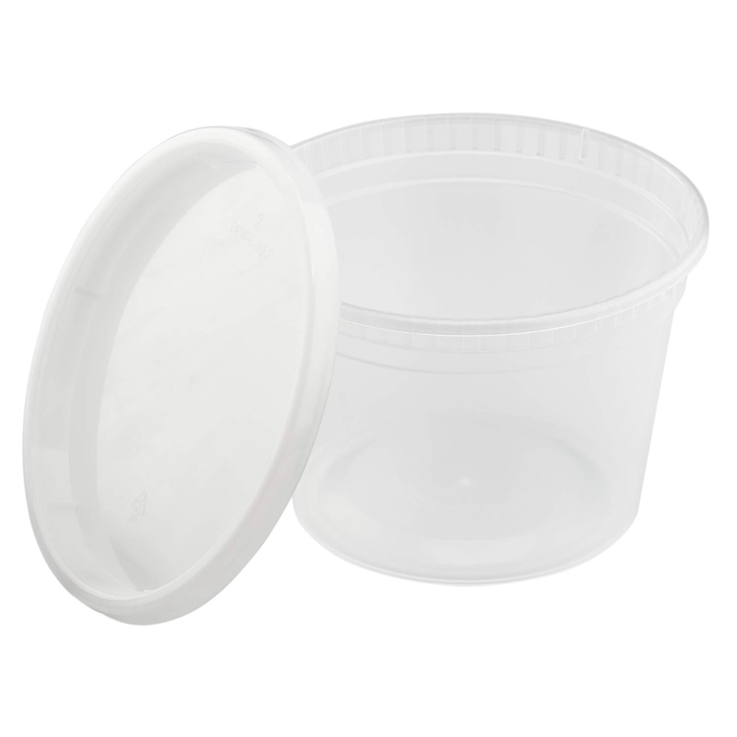 Karat 32 Oz Recyclable Polypropylene Deli Containers w/ Lids (Pack of ...