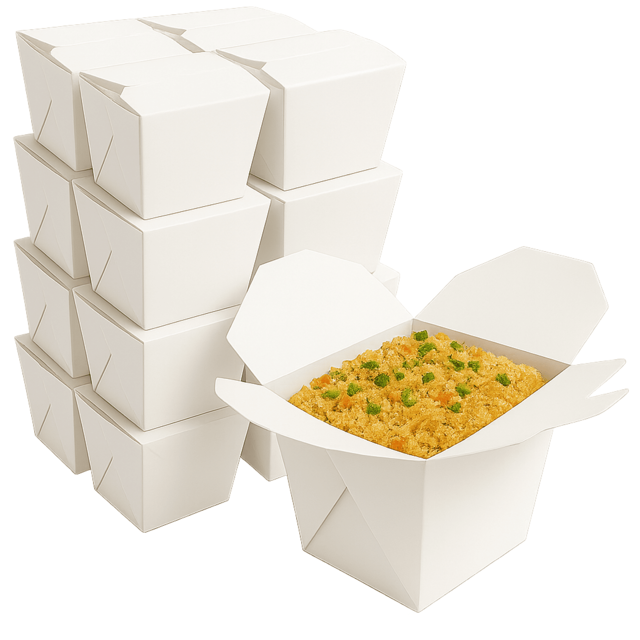 Free Shipping! Karat 16oz Food Pail / Paper Take-out Container - White ...