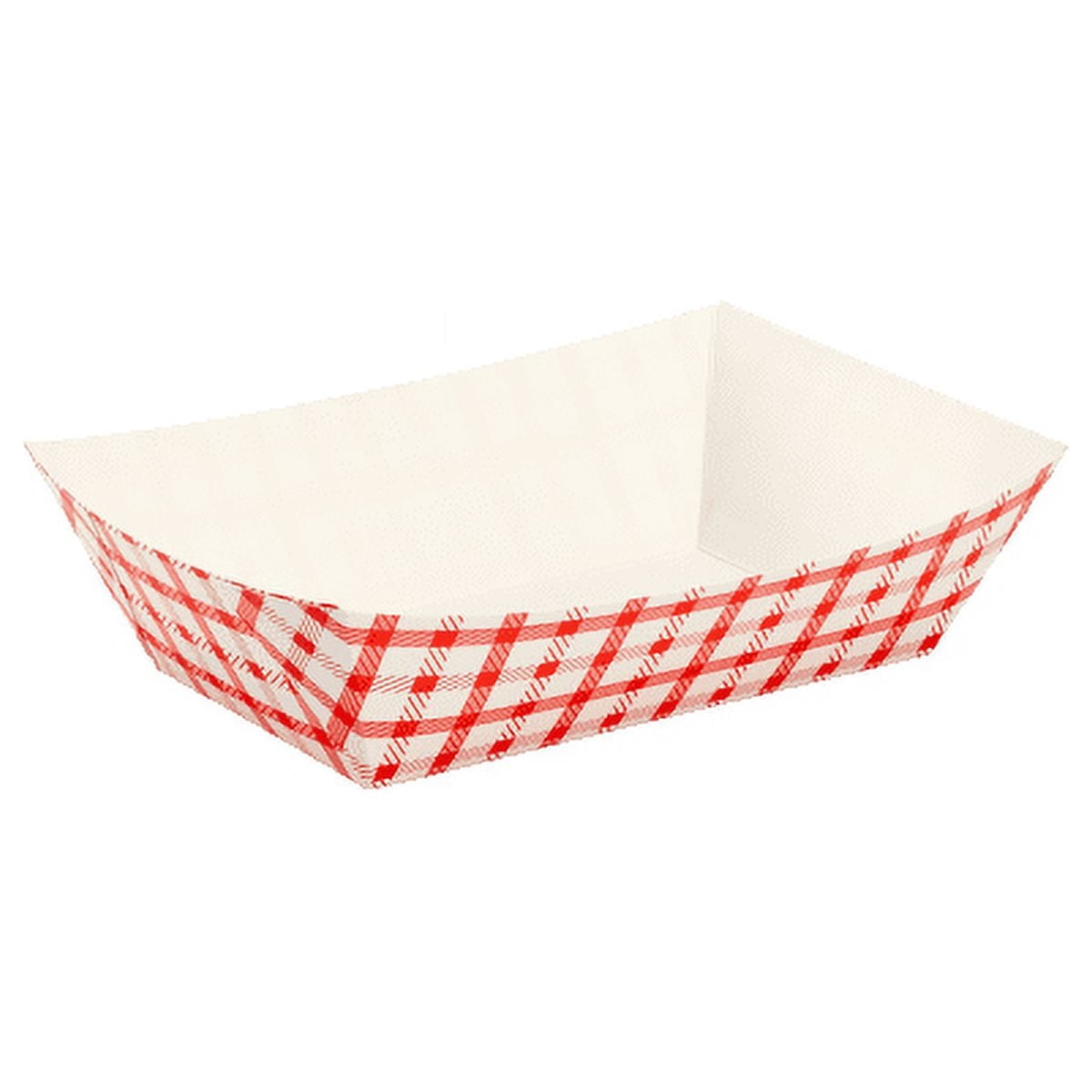 Karat White & Red Disposable Catering Party Platters - 2.5 lb Paper ...