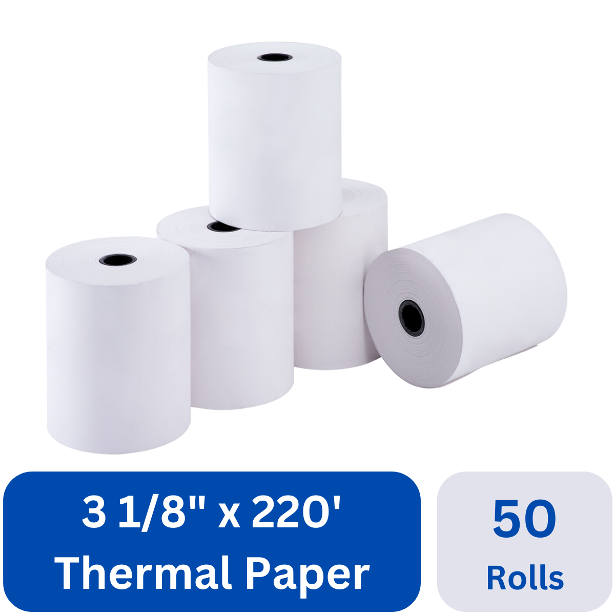 Universal One Carbonless Paper Rolls, White/Canary, 3" x 90', 50 per ...