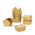 Karat, Take Out Containers, 30 fl oz Kraft Food Box, Leakproof ...