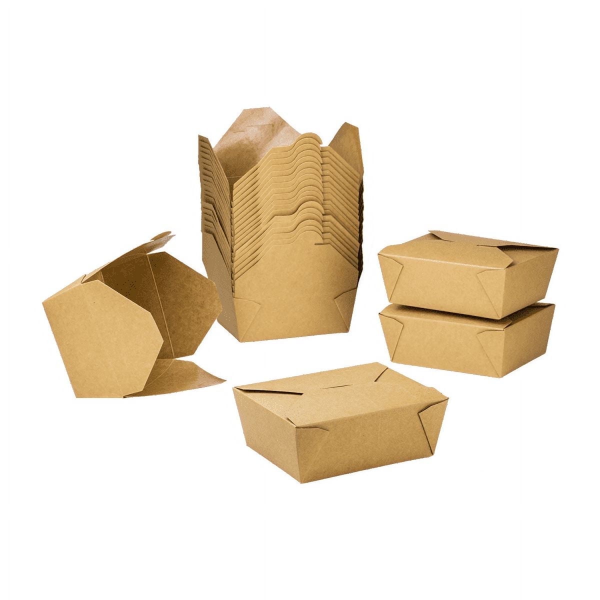 [300 ct] Karat Kraft Take Out Containers #8 | 48 fl oz Fold-To-Go Paper ...