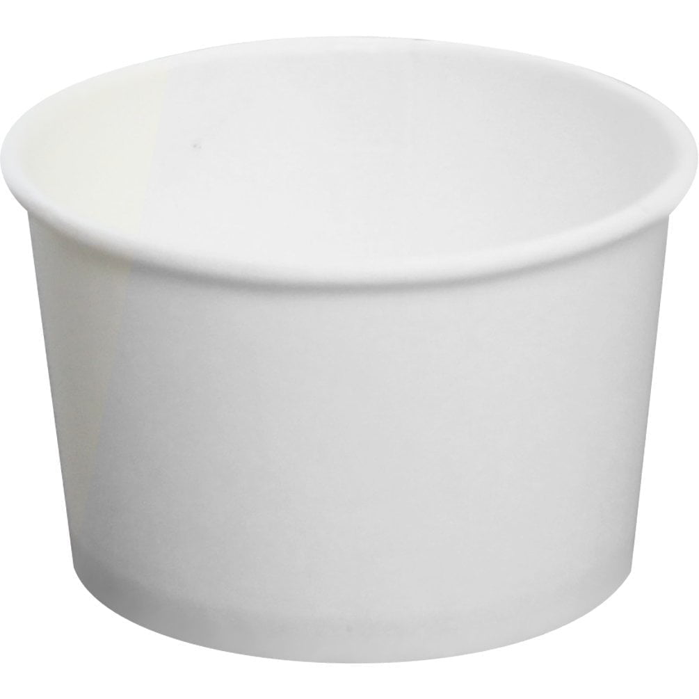 Karat 4oz Paper Hot/Cold White Food Container - 76mm, 1000 Pcs (Yogurt ...