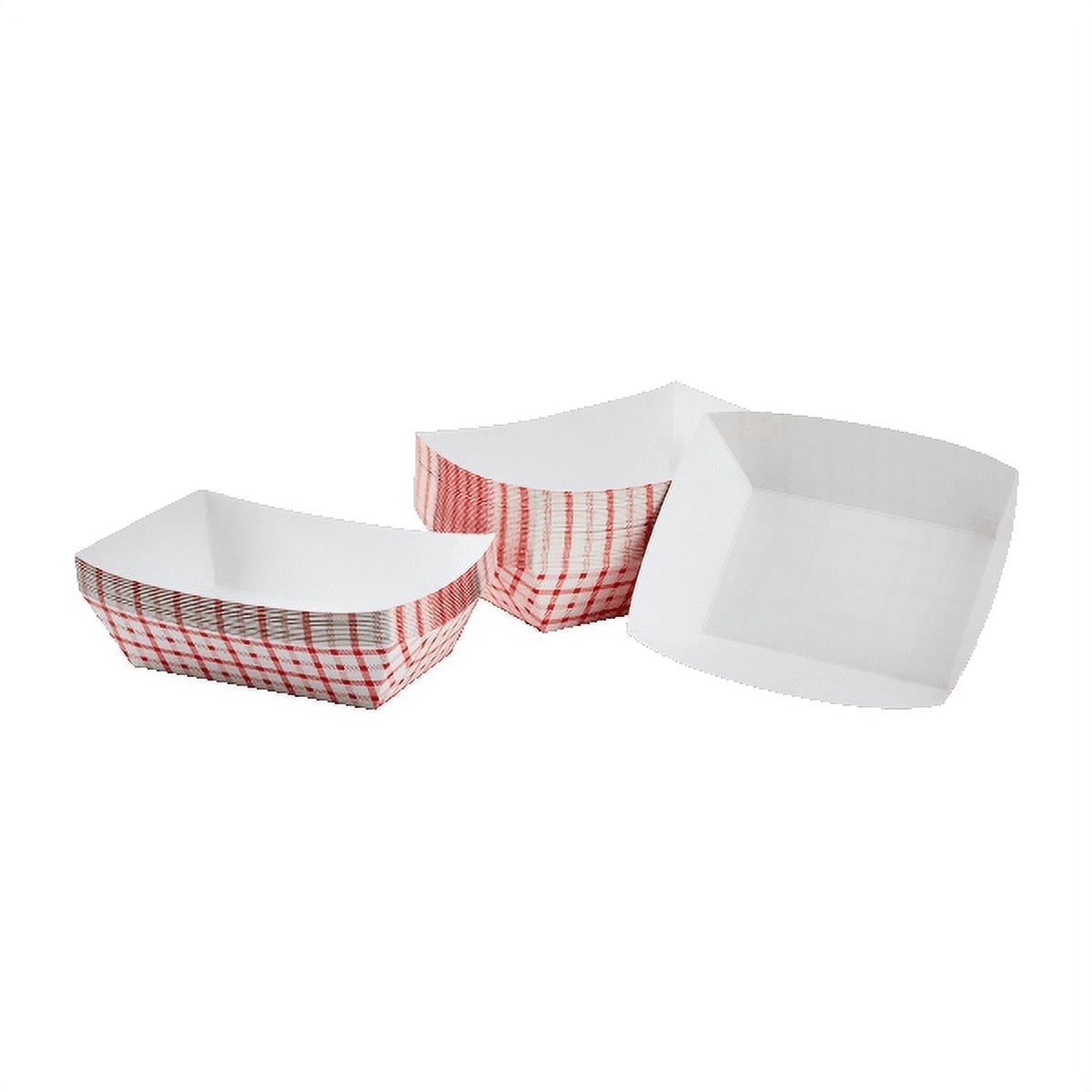 Karat Disposable 5 lb - 500 Pack Paper Food Boat, Red & White Nacho ...