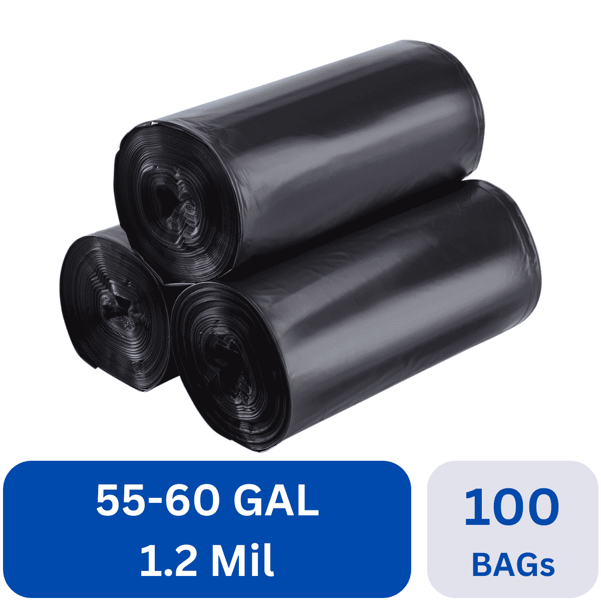 55-60 Gal Trash Bags (100) | Gallon jugs for grocery retail - Walmart ...