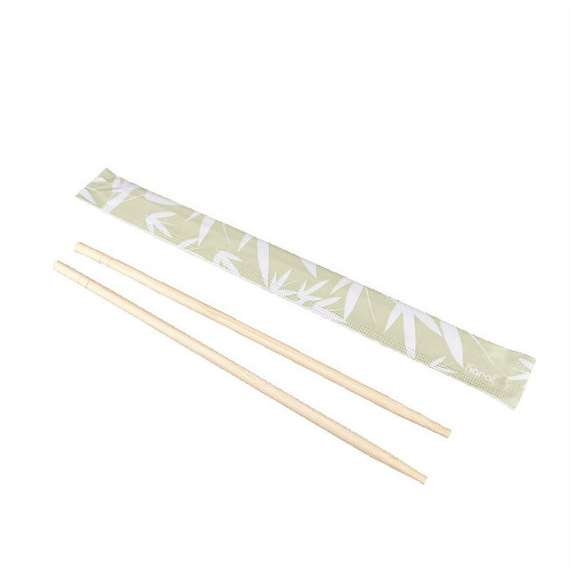"Karat 9"" Bulk Bamboo Chopsticks, Paper Wrapped, Compostable and ...