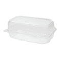"Karat Disposable 9"" x 5"" PET Plastic Hinged Container, To-Go Box ...