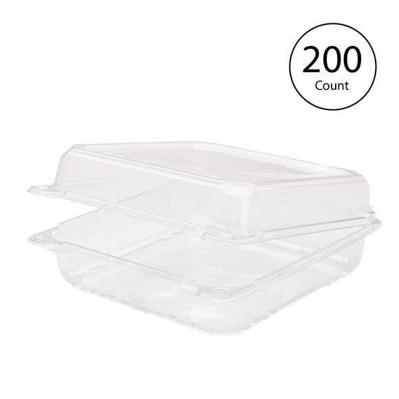 Hinged Lid Plastic Containers