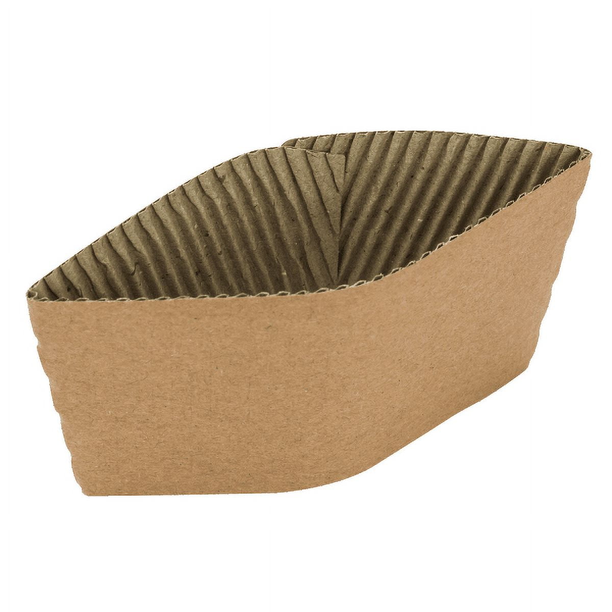 Karat C5300 Kraft Cup Sleeve, Fits 10-24oz Hot Coffee Cups, Heat ...