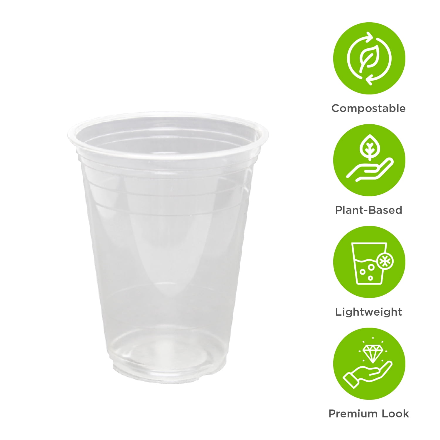 Karat Earth 12oz PLA Eco-Friendly Cups (98mm) - 1,000 pcs, KE-KC12 ...