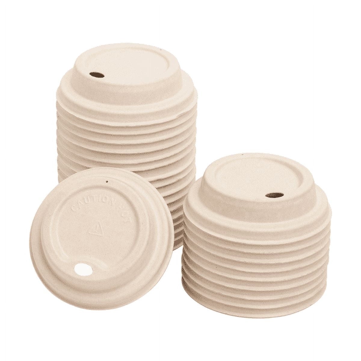 Karat Earth 80mm PFAS Free Bagasse Dome Lid for 8 oz. Hot Beverages ...