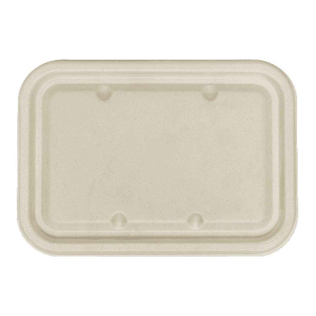 Karat Earth Bagasse Flat Lid for 16-24 oz Bagasse Take Out Container ...